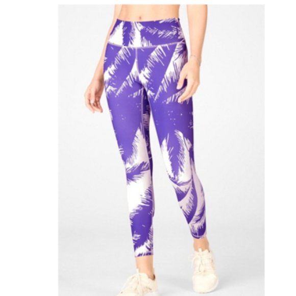 Fabletics | Pants & Jumpsuits | Nwt Fabletics Oasis Purple White ...